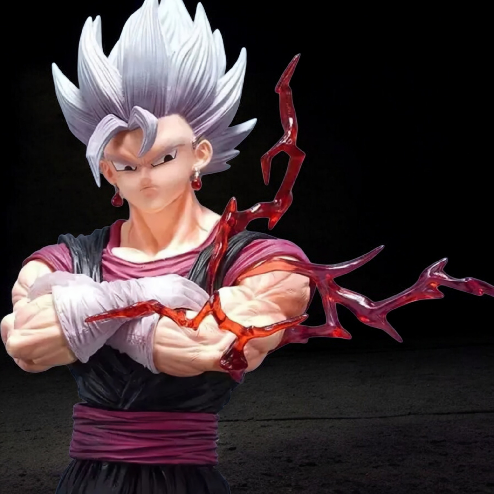 Vegito Potara Fusion Battle Form Statue | Dragon Ball Super Premium An ...